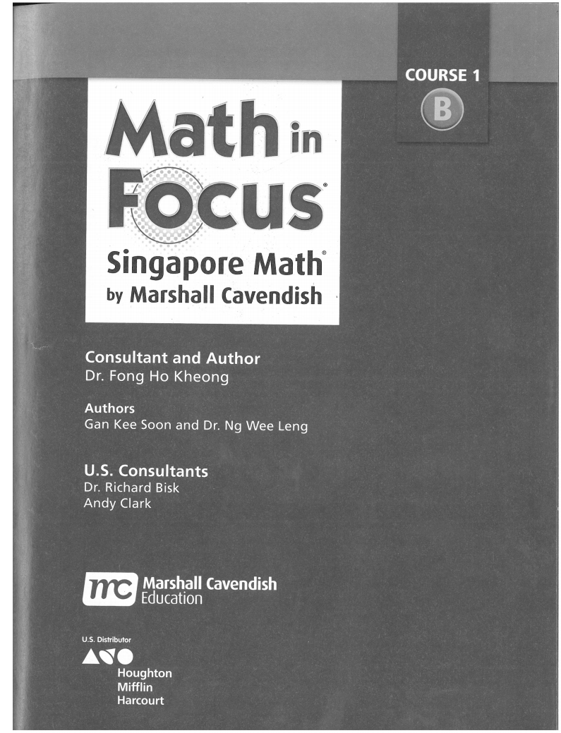 math in focus singapore math by marshall cavendish course 1B.pdf | Scan ...